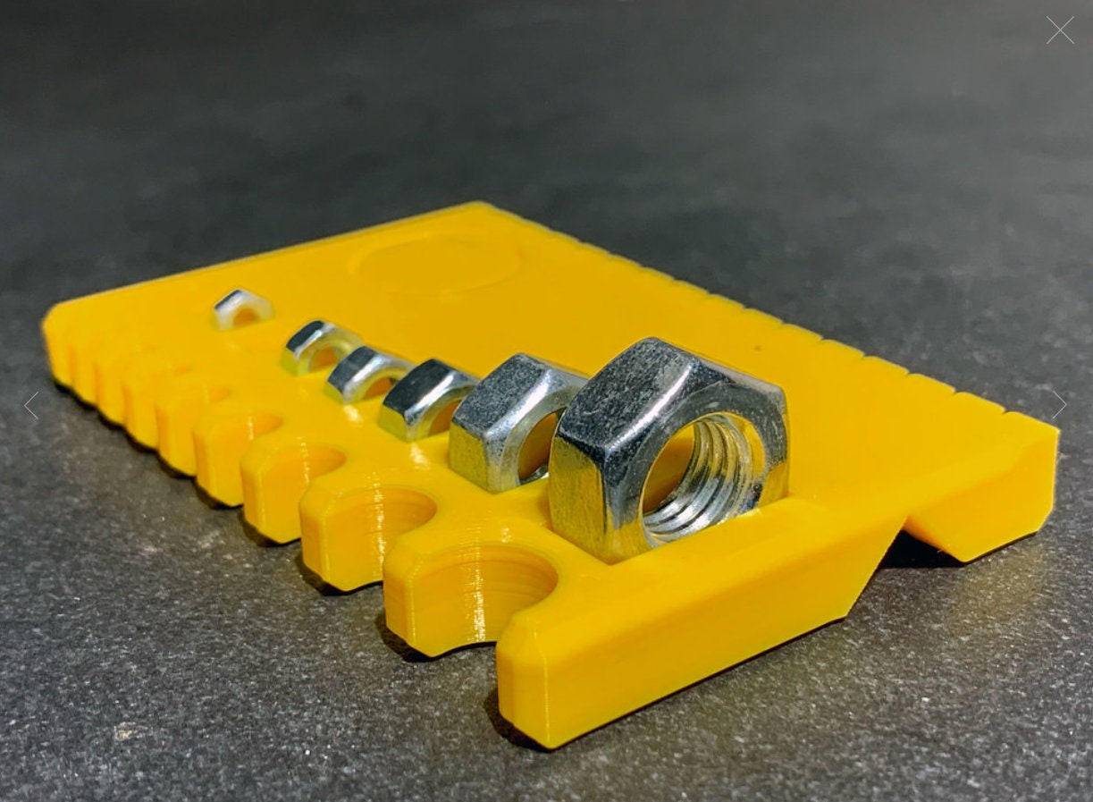 Metric Screw Gauge – Bolt, Nut & Screw Size Identifier (3D Printed) - Etsy