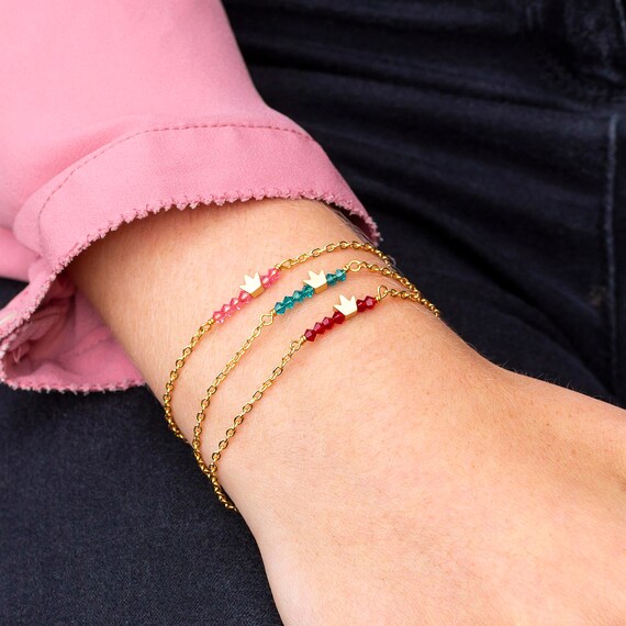 Birthstone bar bracelet store