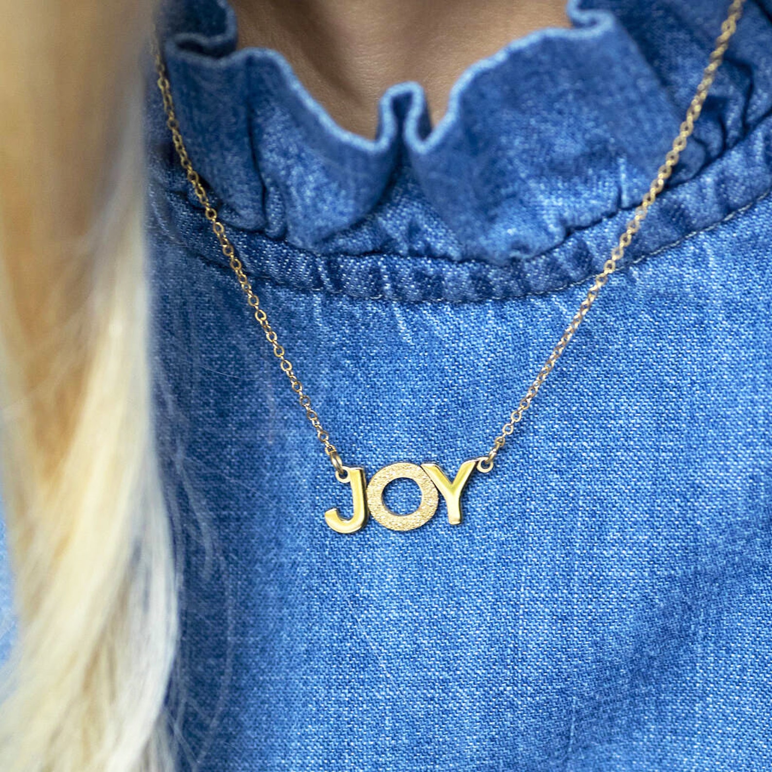 Joy Positivity Necklace - Etsy UK