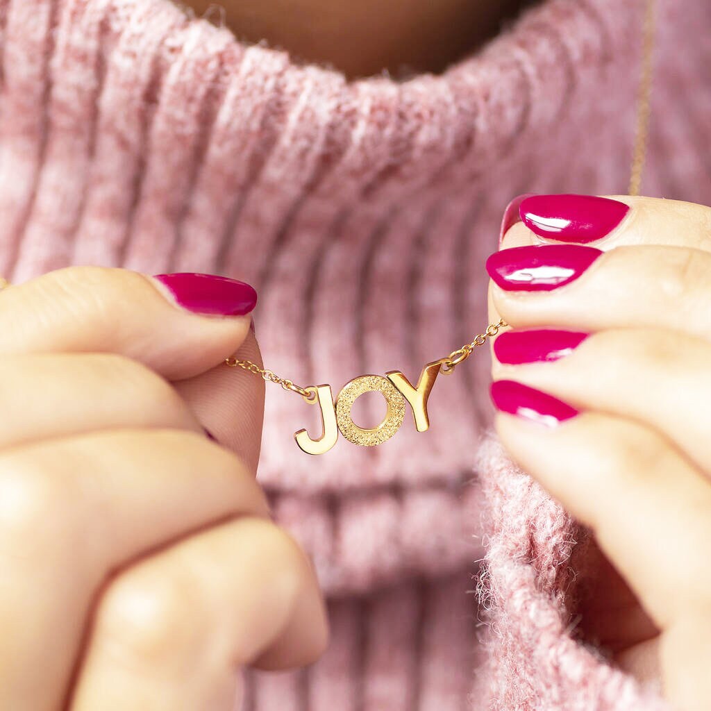 Joy Positivity Necklace - Etsy UK