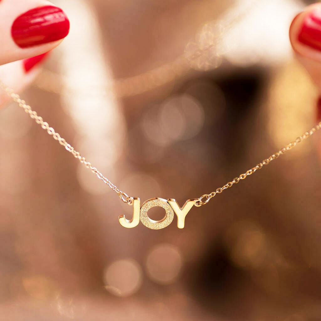 Joy Positivity Necklace - Etsy UK