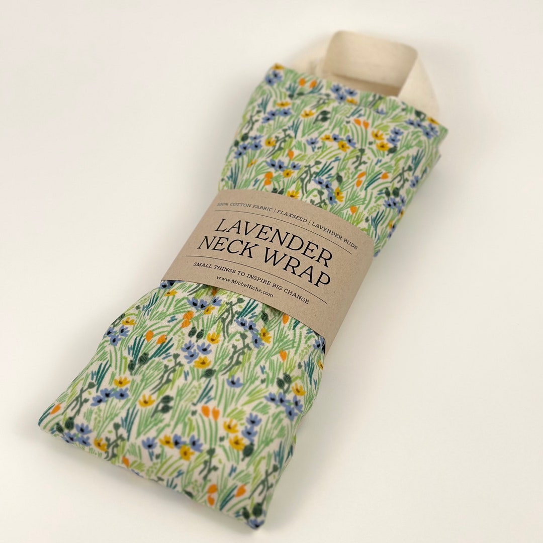 Lavender Neck Wrap | Rifle Paper Co | Iris on Cream - Etsy