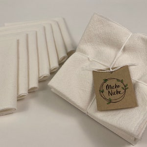 Earth-friendly Everyday Cloth Napkins 8 X 8 Zero Waste - Etsy