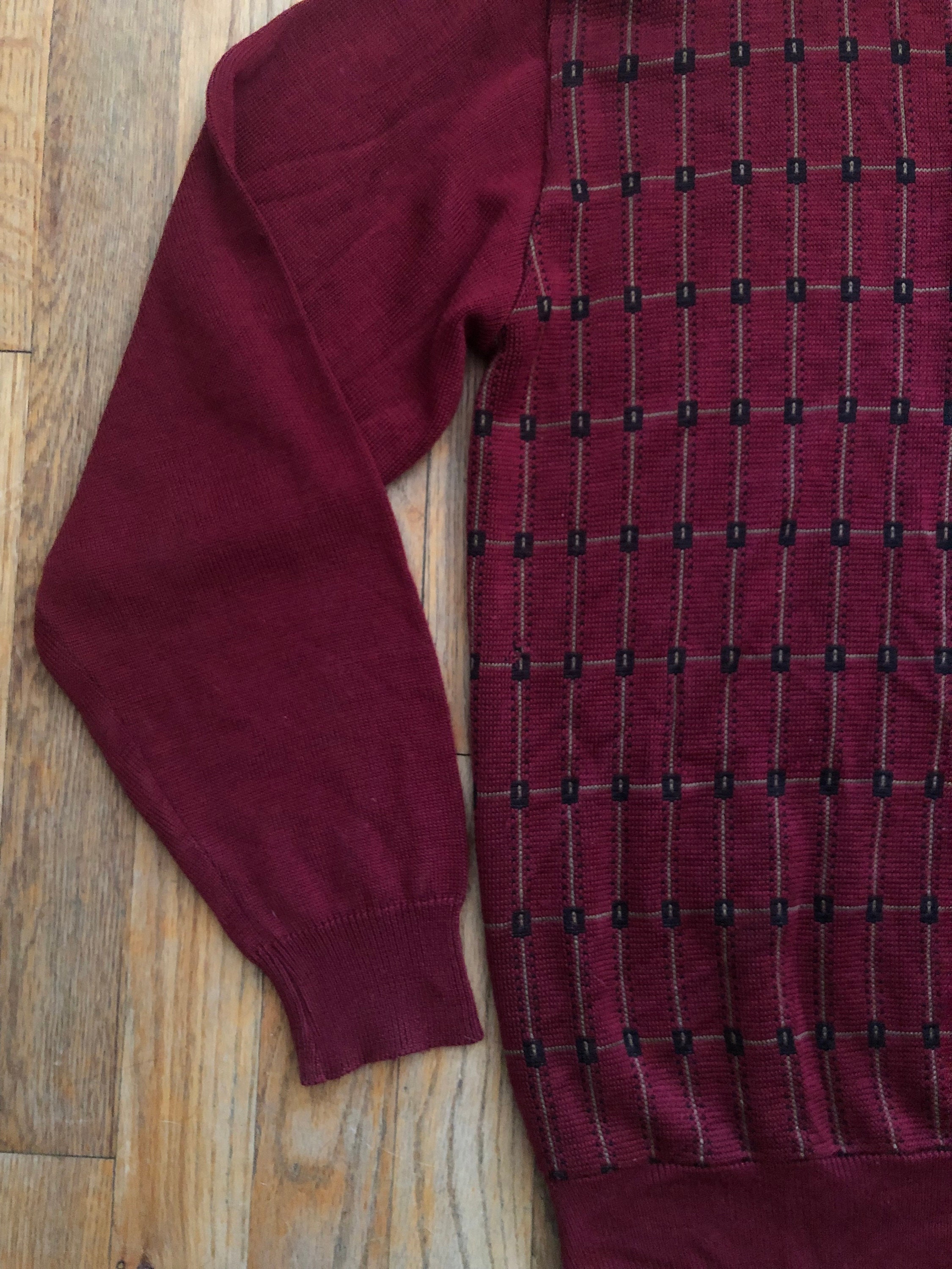 Vintage 1960s Ban Lon Style Italian Knit Sweater by Michelangelo ...