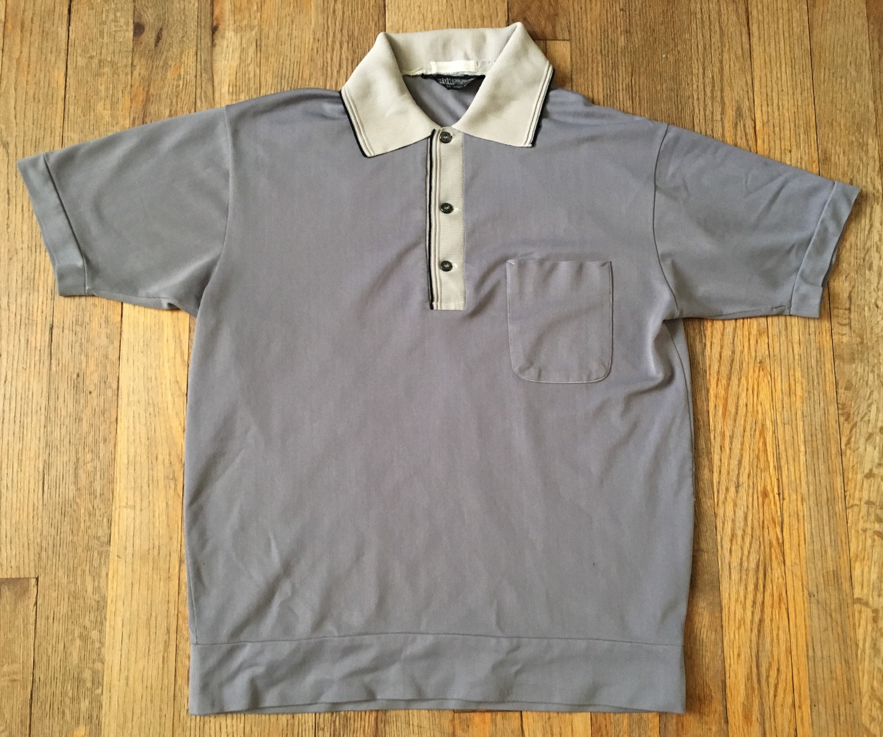 Vintage 1960s 100% Ban Lon by Ben Hur Sport Wear, Metallic Silver W ...