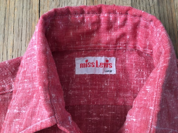 Vintage 1960s Miss Levi’s Big ‘E’ Button Front Short … - Gem