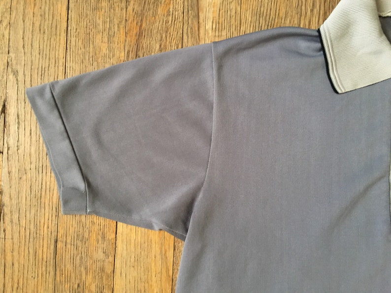 Vintage 1960s 100% Ban Lon by Ben Hur Sport Wear, Metallic Silver W ...