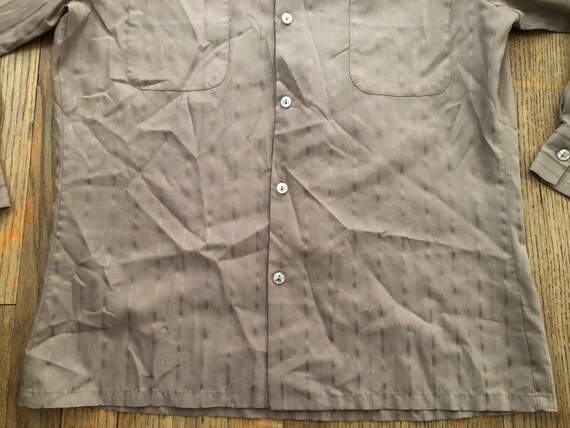 Vintage 1960s Loop Collar Button Front Long Sleeve Sh… - Gem