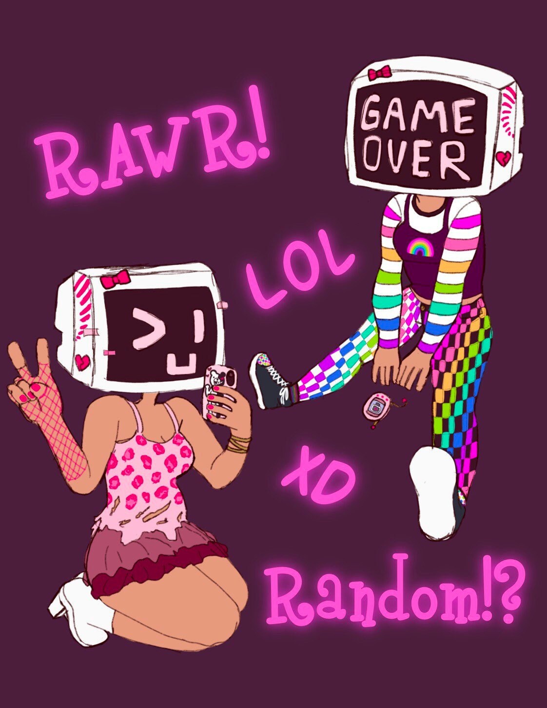 RANDOM XD Cringecore Scenecore Aesthetic Webcore Emocore TV Head 8 1/2 ...