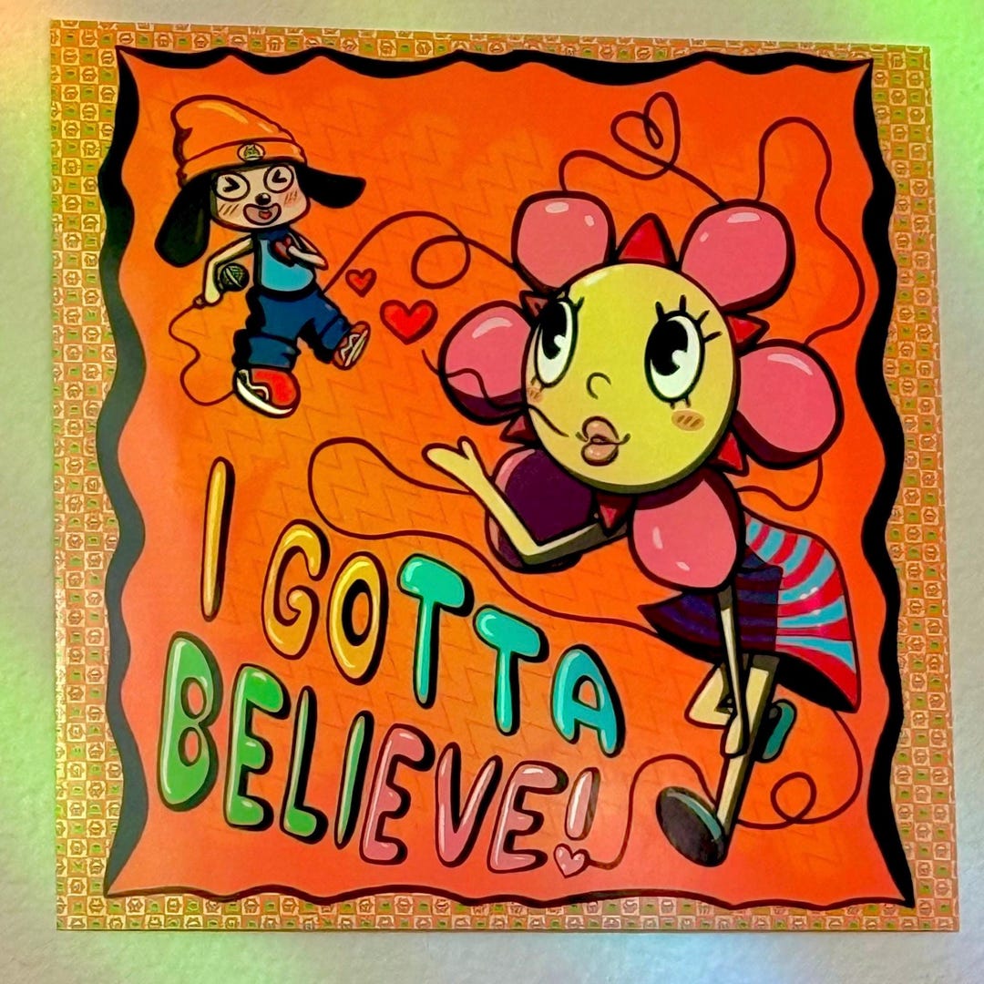 I Gotta Believe! - Parappa the Rappa - Gaming PS2 Game - Retro ...