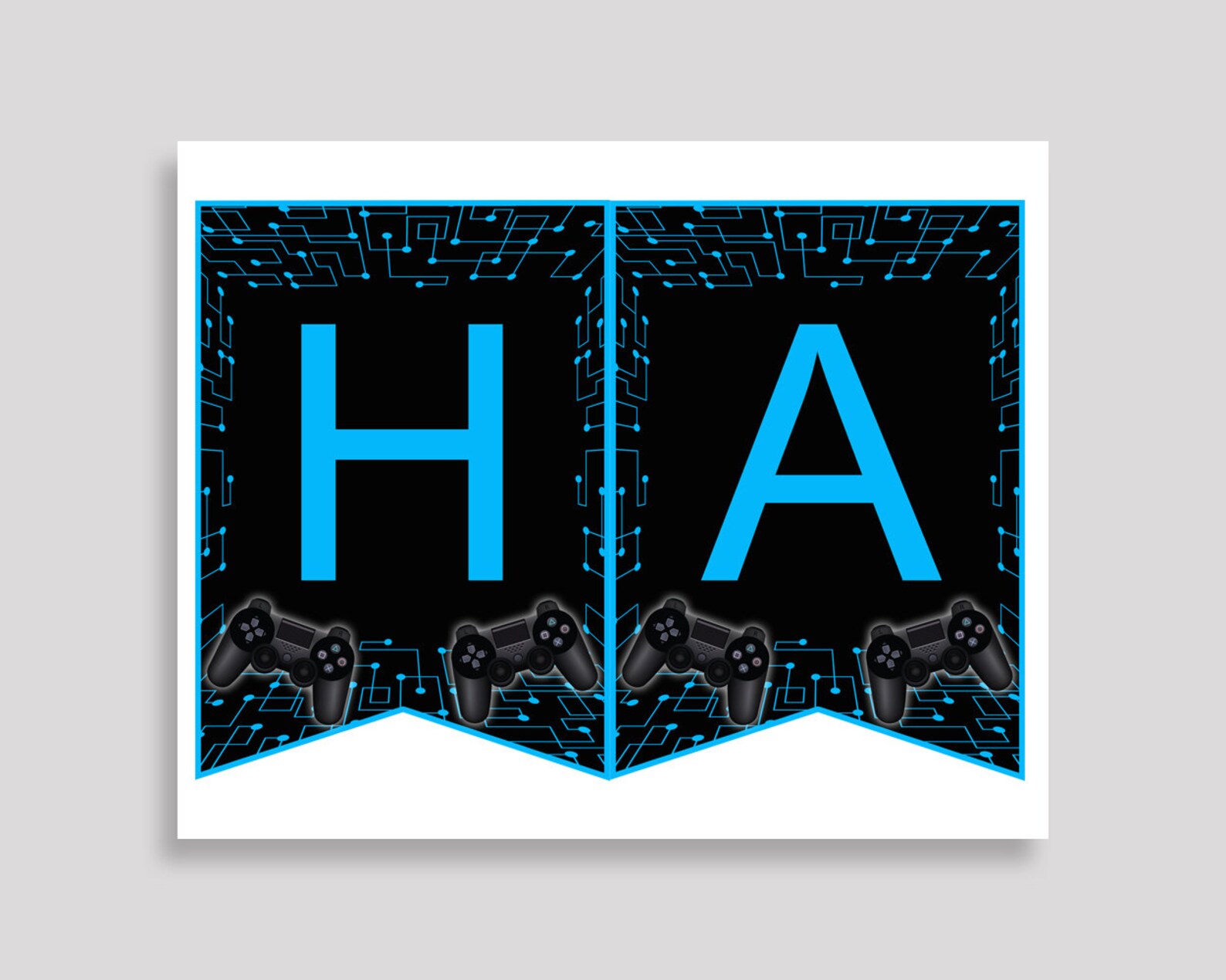 Video Game Happy Birthday Banner Video Game Birthday Party - Etsy