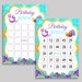 Mermaid Bingo Cards Mermaid Bingo Game Mermaid Birthday Bingo | Etsy