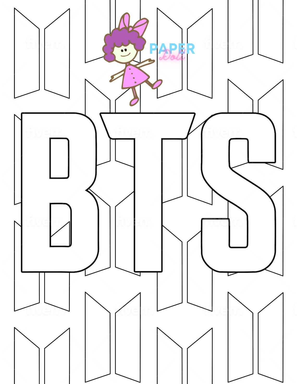 BTS Coloring Pages - Etsy