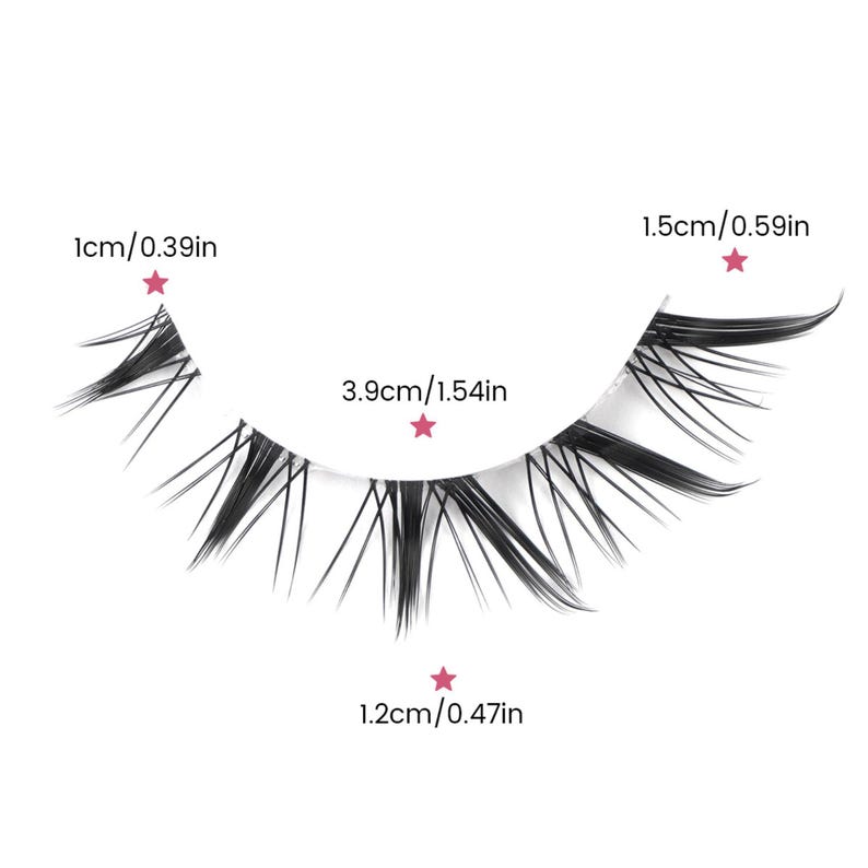 Kumiko Handmade Lashes 3-styles False Eyelashes Manhua, Cat Eye, Manga ...