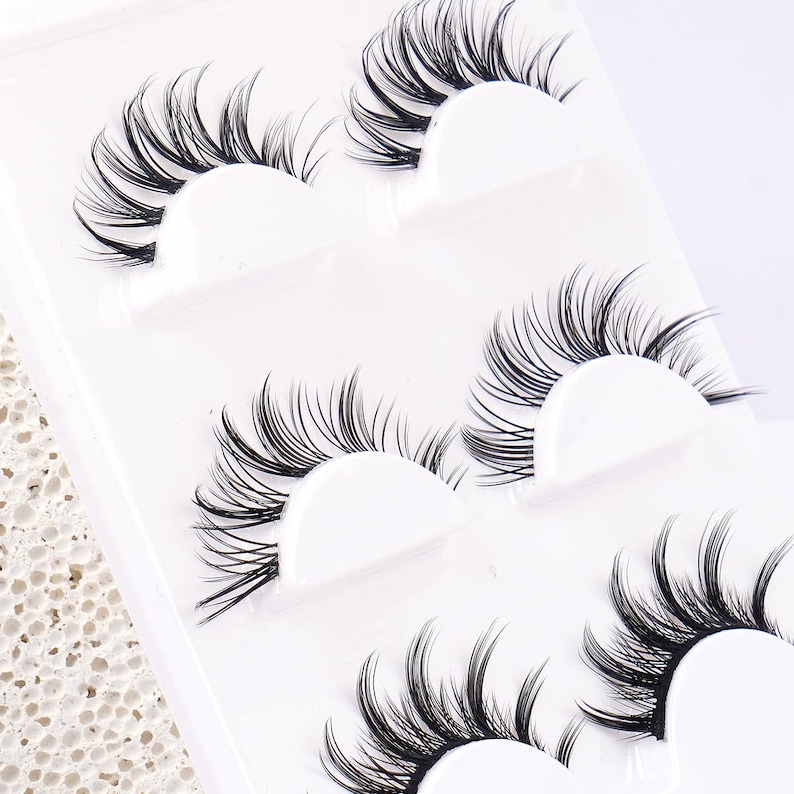 Kumiko Handmade Lashes 3-styles False Eyelashes Manhua, Cat Eye, Manga ...
