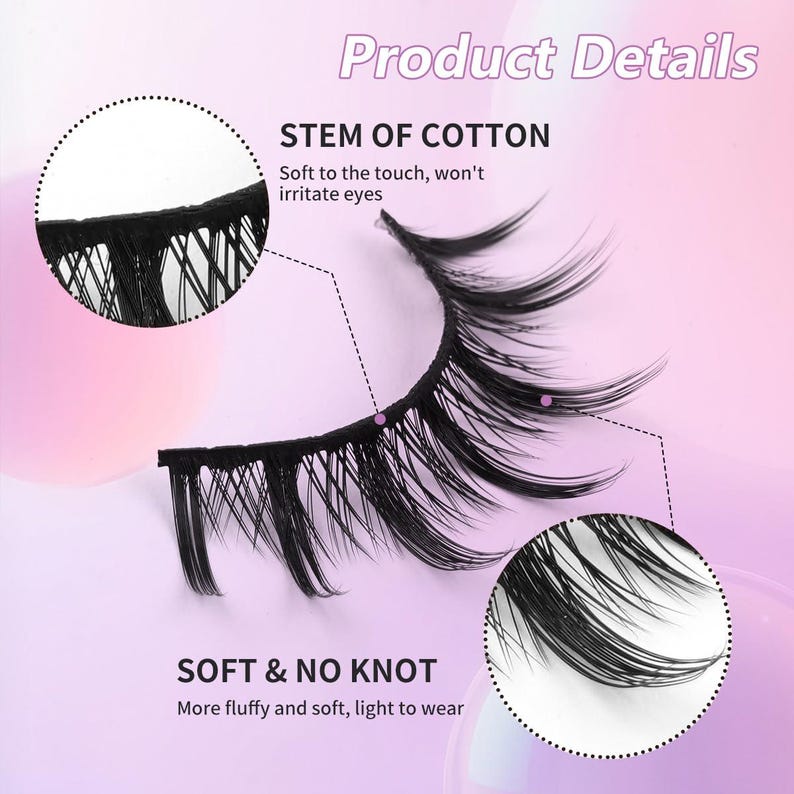 Kumiko Handmade Lashes 3-styles False Eyelashes Manhua, Cat Eye, Manga ...