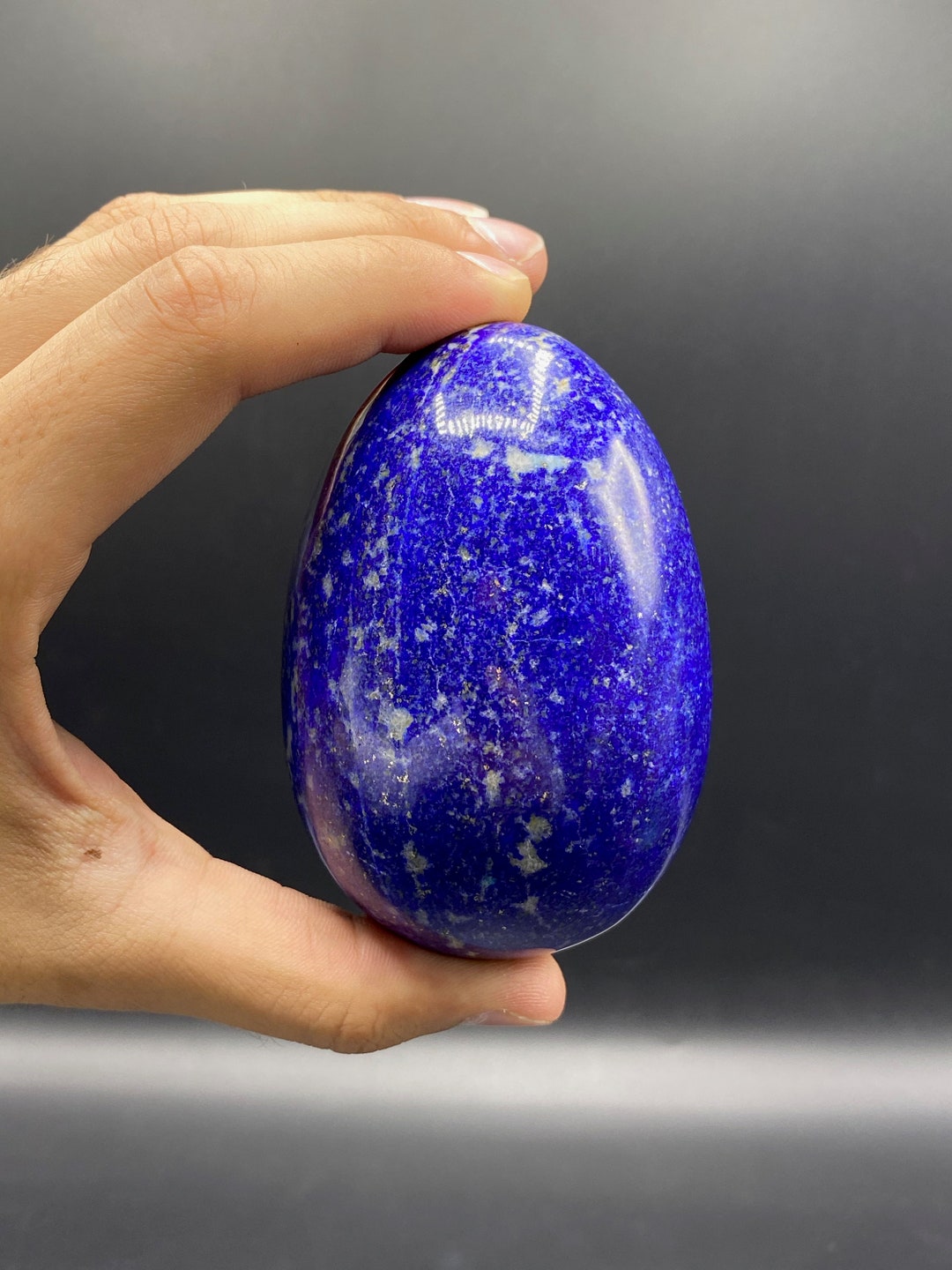 Natural Lapis Lazuli Egg / Polished / Egg Shape - Etsy
