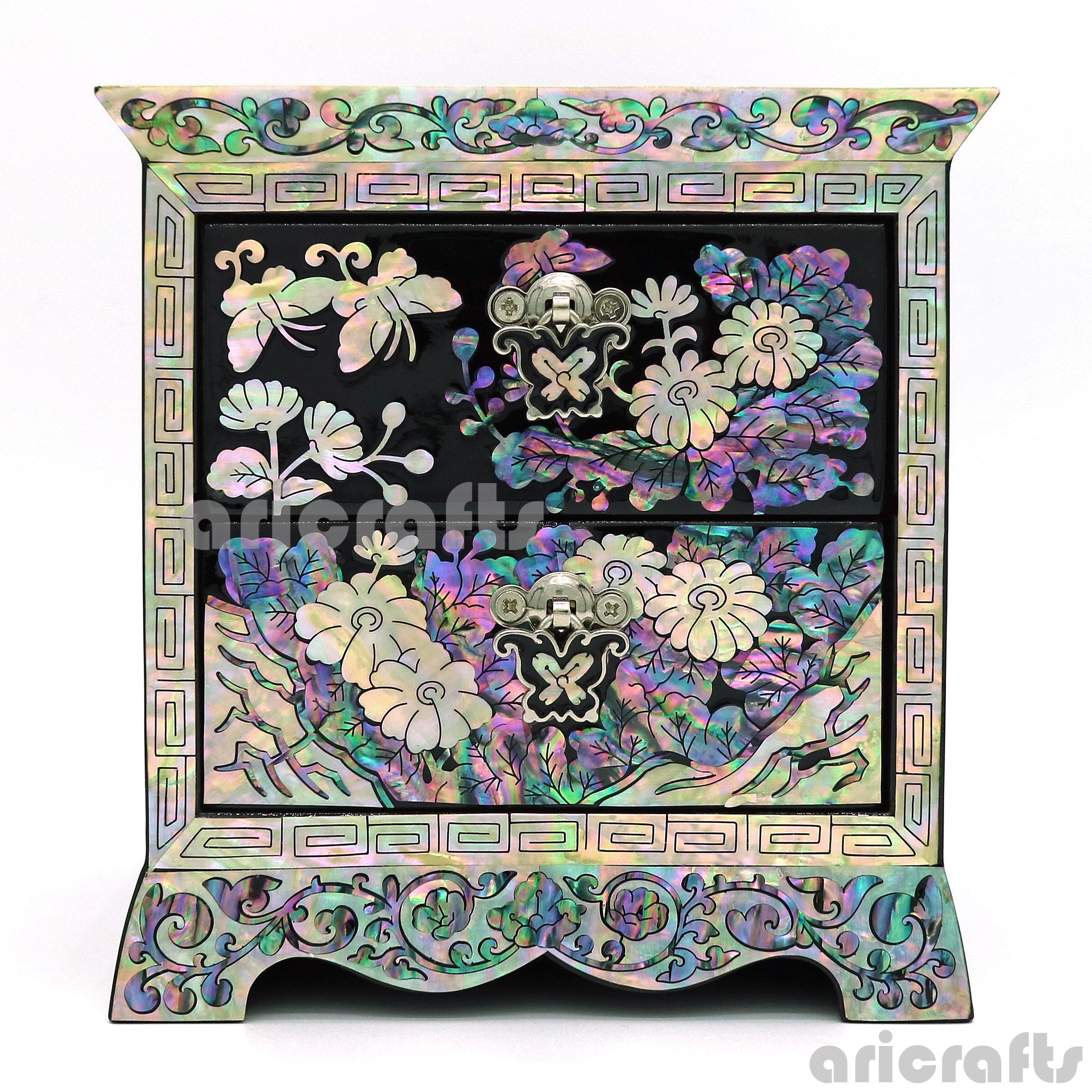 Nacre Mother of Pearl Inlaid Jewelry Box Storage Nacre Chest - Etsy