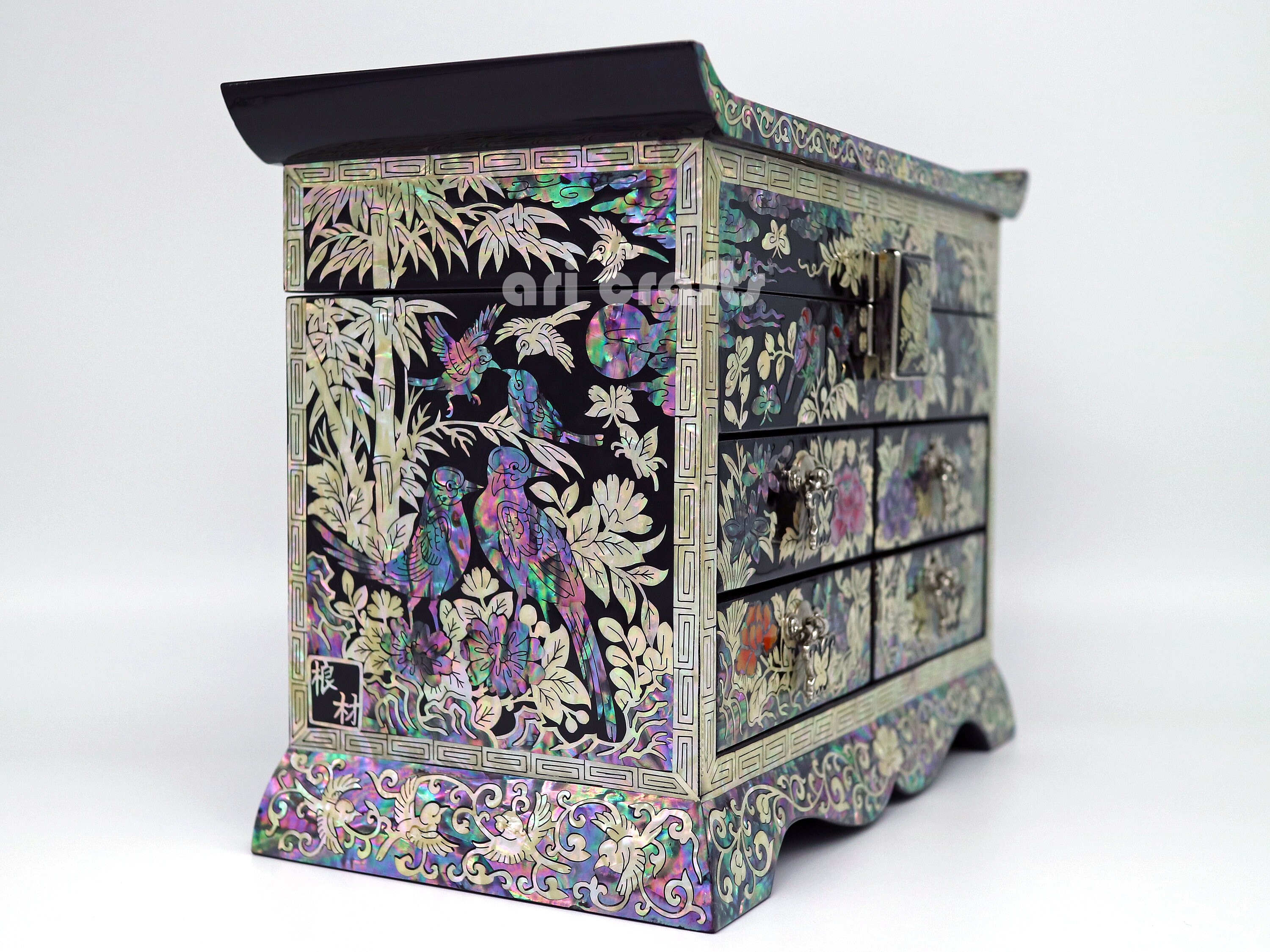 Mother of Pearl Jewelry Box Nacre Jewellery Organizer | Etsy