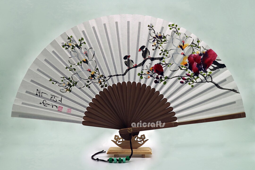 Hand Fan, Handheld Folding Fan, Folding Fan, Bamboo Hand Fan, Korean ...