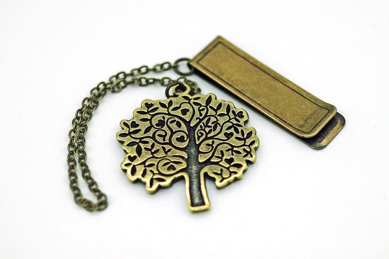 Metal Bookmark Bronze Book Mark Paper Clip Bookmark - Etsy