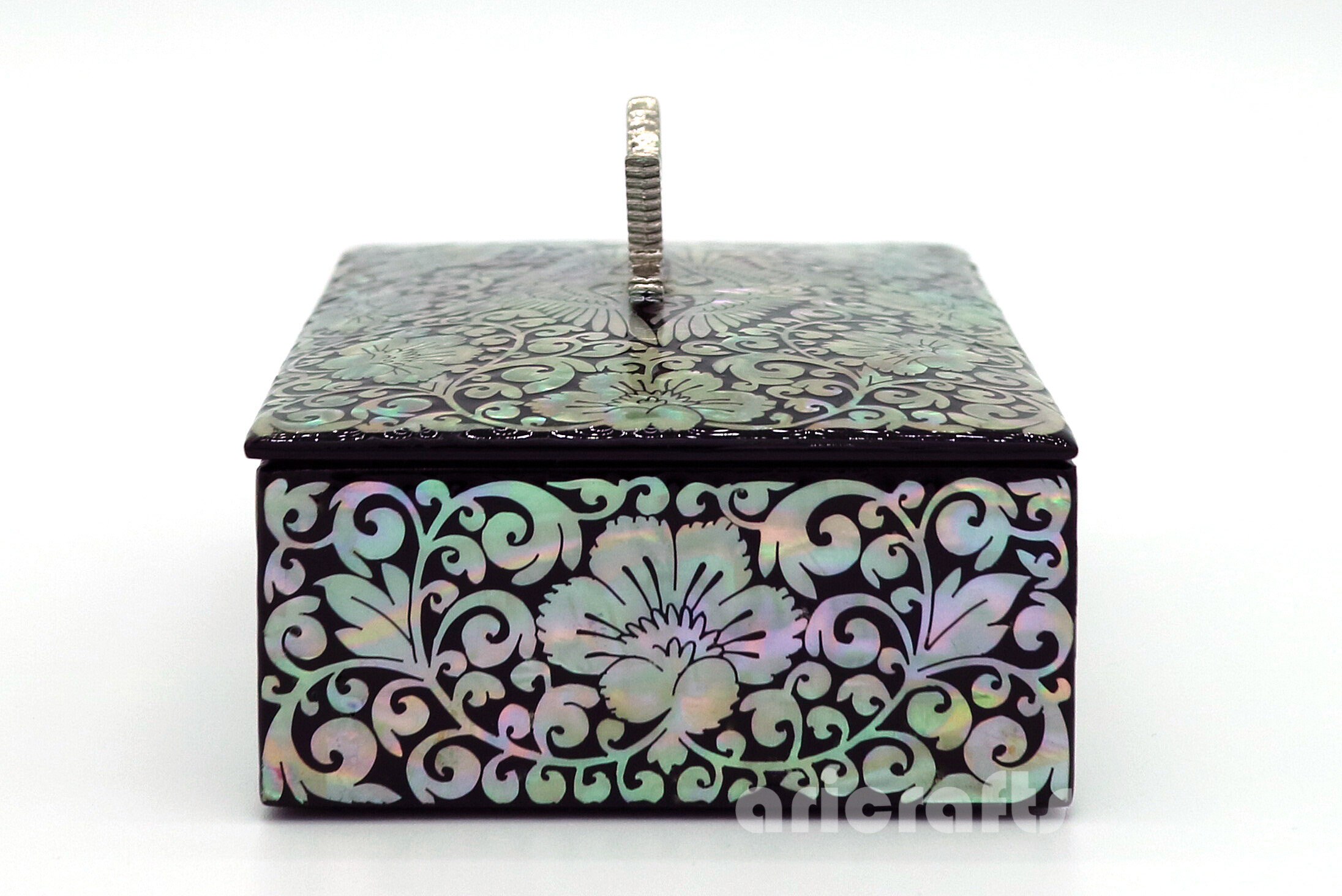 Mother of Pearl Nacre Lacquer Inlay Wooden Business Card Case - Etsy