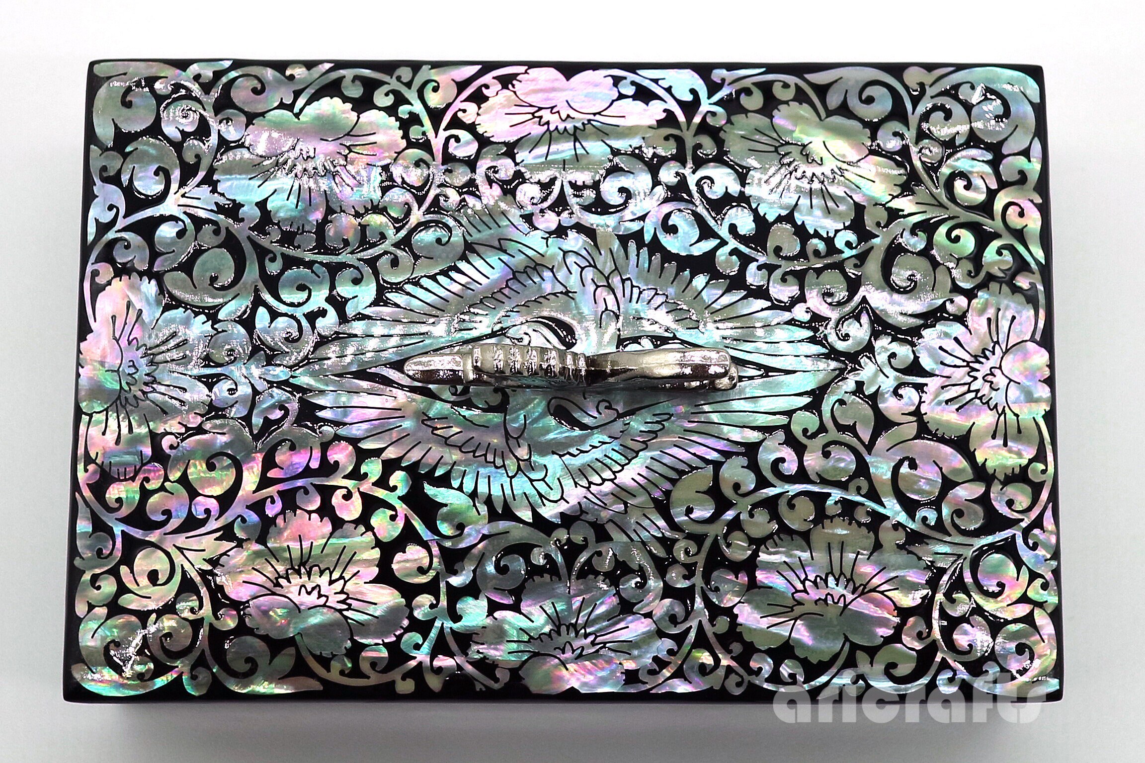 Mother of Pearl Nacre Lacquer Inlay Wooden Business Card Case - Etsy