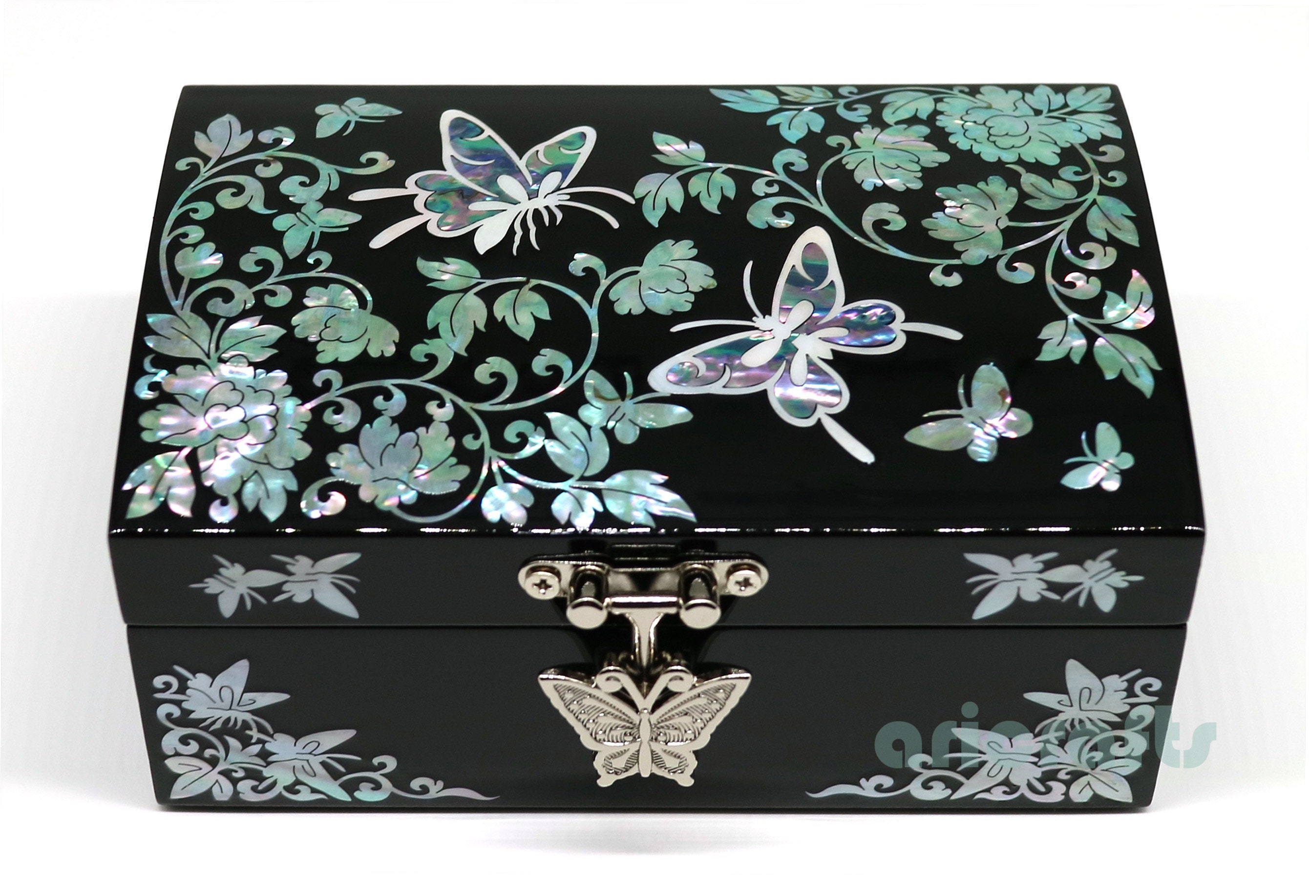 Nacre Mother of Pearl Jewelry Box Storage Nacre Ring Sorter Chest ...