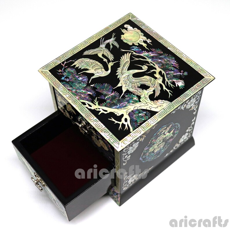 Nacre Mother of Pearl Inlaid Jewelry Box Storage Nacre Chest - Etsy UK