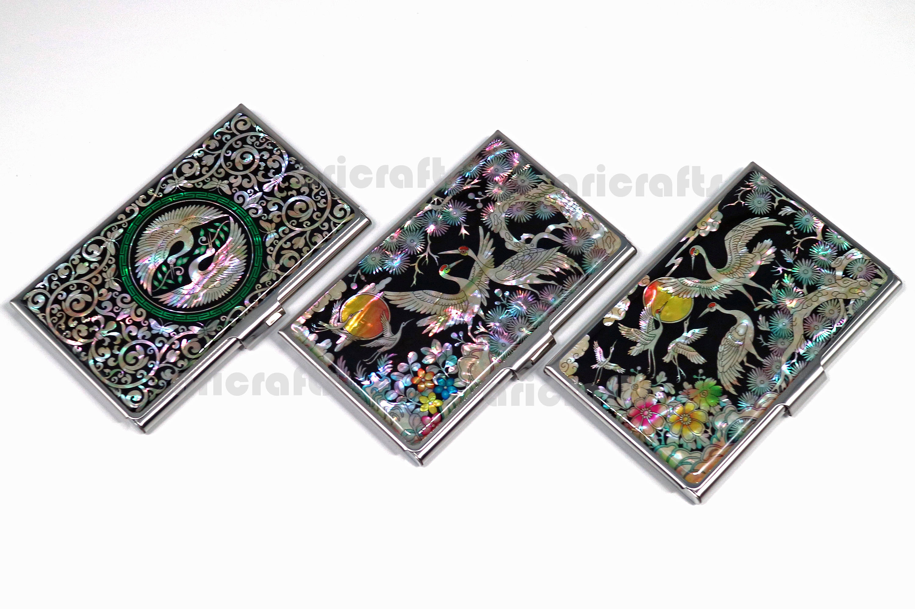 Mother of Pearl Lacquer Nacre Inlaid Najeon Metal Business | Etsy