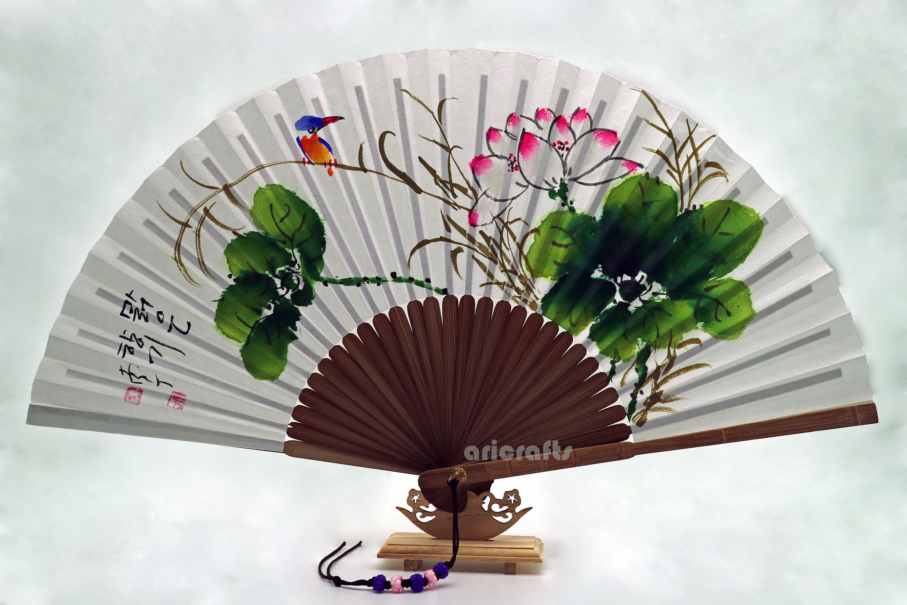 Hand Fan Handheld Folding Fan Folding Fan Bamboo Hand Fan - Etsy
