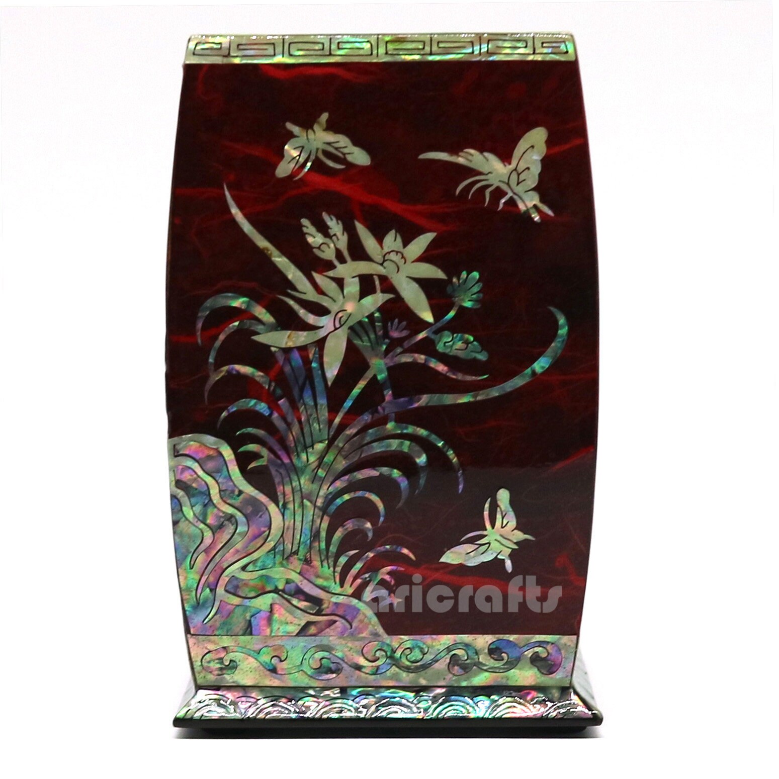 Nacre Mother of Pearl Inlay Square Desktop Pen Pencil - Etsy