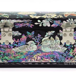 Mother of Pearl Jewelry Box Nacre Inlaid Storage Nacre Ring Sorter ...