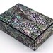 Mother of Pearl Nacre Lacquer Inlay Wooden Business Card Case - Etsy