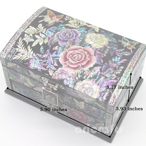 Mother of Pearl Jewelry Box Nacre Inlaid Storage Nacre Ring Sorter ...