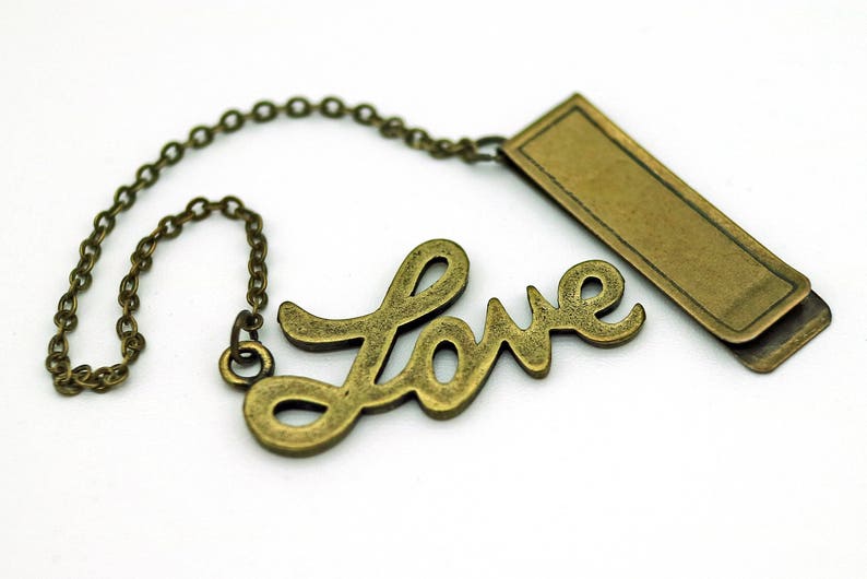 Metal Bookmark Bronze Book Mark Paper Clip Bookmark | Etsy