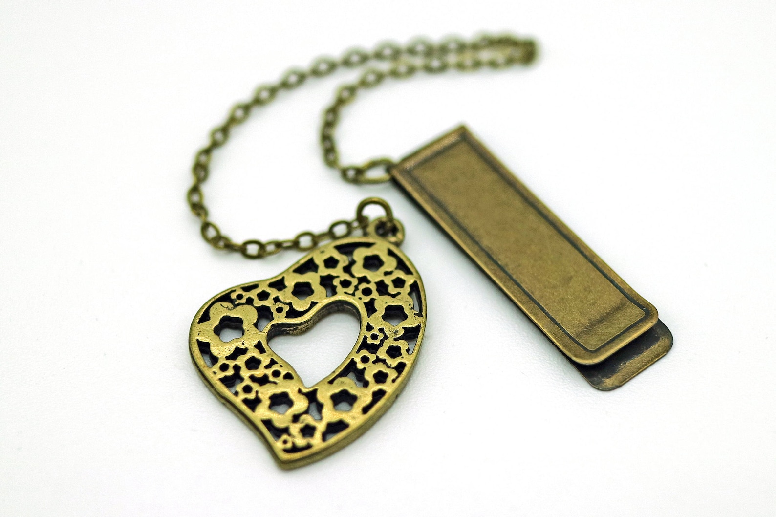 Metal Bookmark Bronze Book Mark Paper Clip Bookmark | Etsy