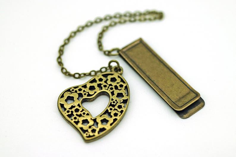 Metal Bookmark Bronze Book Mark Paper Clip Bookmark | Etsy