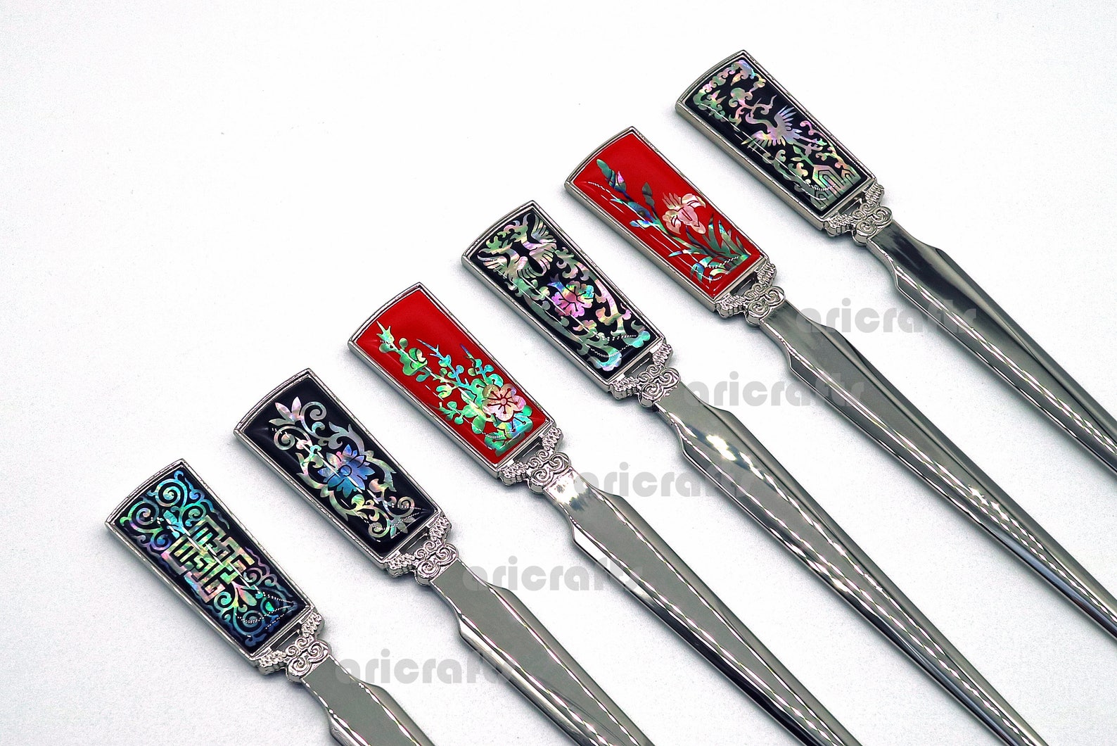 Mother of Pearl Phoenix Design Metal Knife Sword Letter - Etsy