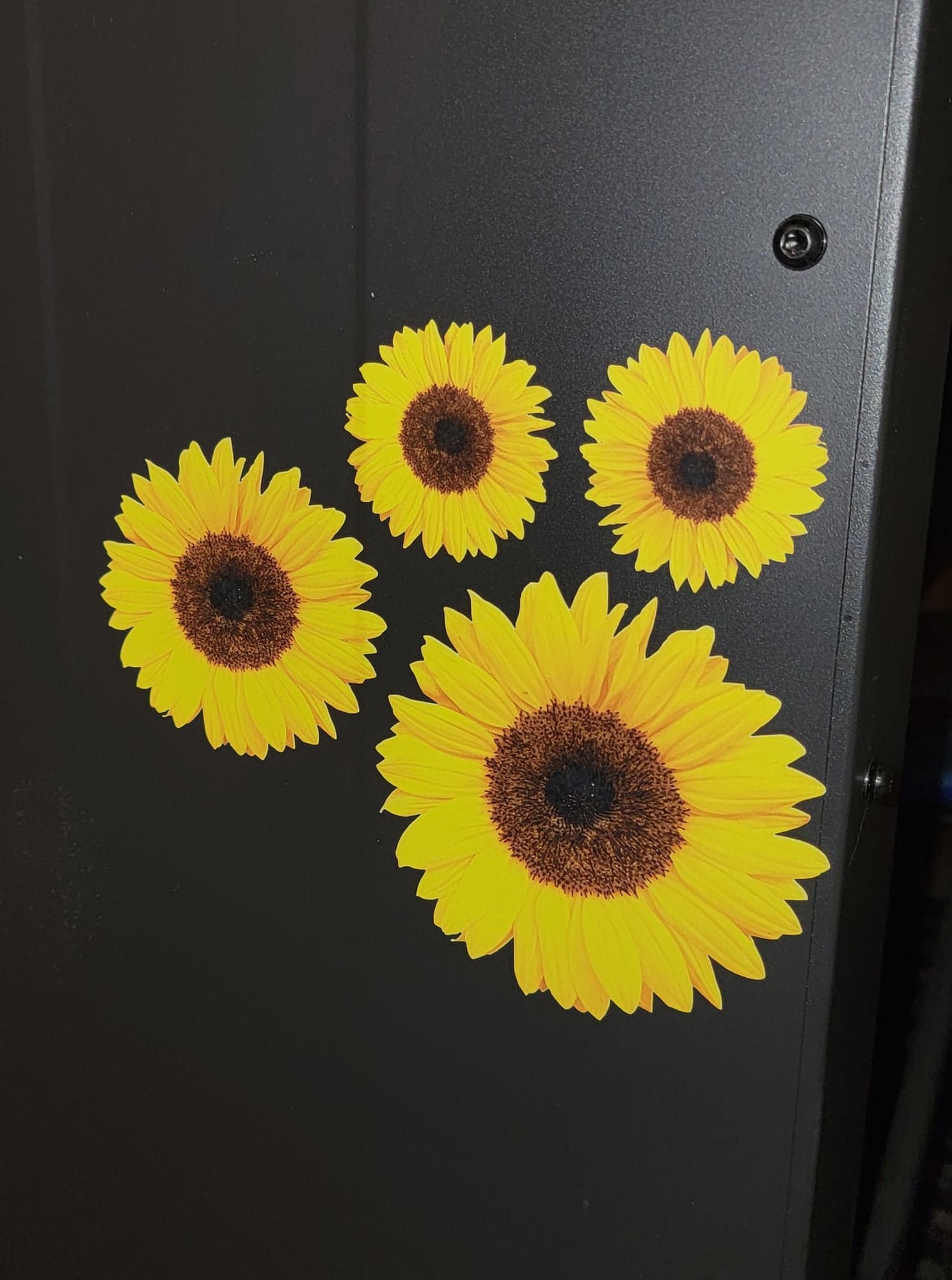 Sunflower Vinyl Car Decal Stickers 4 Pack | Etsy