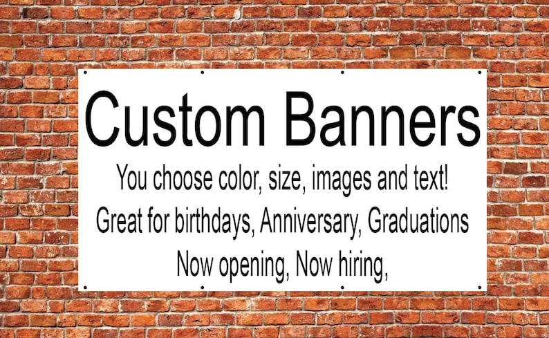Design Your Own Banner - Etsy