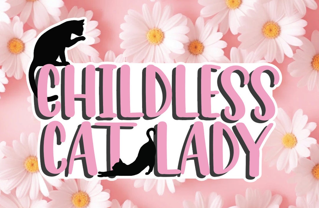 Childless Cat Lady Vehicle Decal Stickers and Magnets - Etsy
