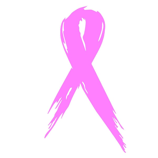 Pink Ribbon Decal - Etsy