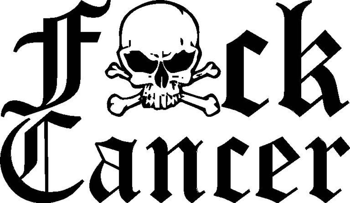 F Cancer Decal Sticker | Etsy