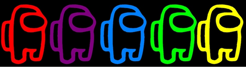 Among Us Character Vinyl Decal Stickers - Etsy