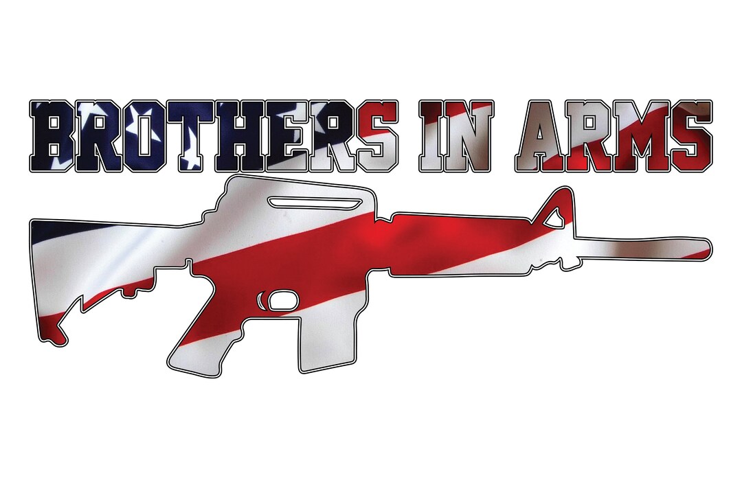 American Flag Brothers in Arms Vehicle Decal Stickers - Etsy
