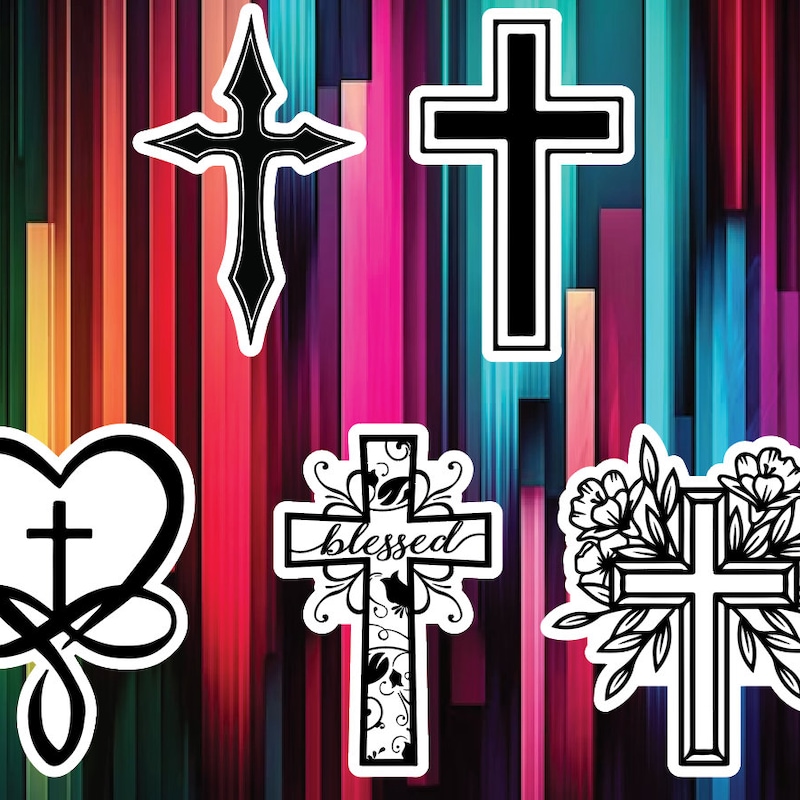 Cross Decal - Etsy