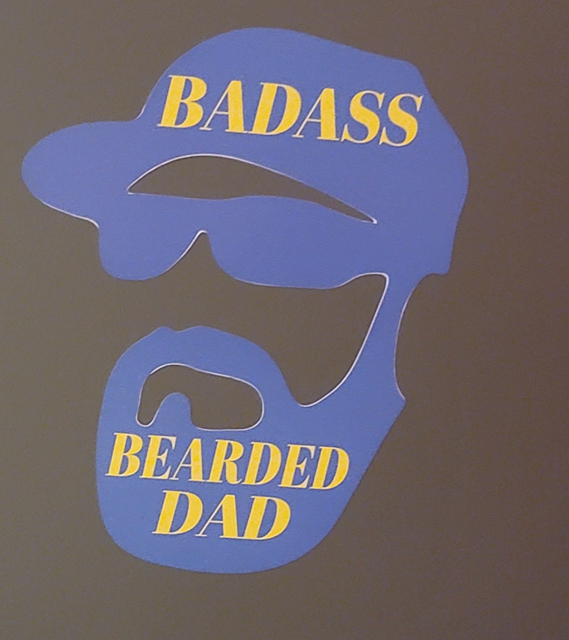 Badass Dad,badass Bearded Dad, Decal Stickers. - Etsy UK
