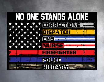 No One Stands Alone, American Flag, No One Fights Alone, Peer Support ...