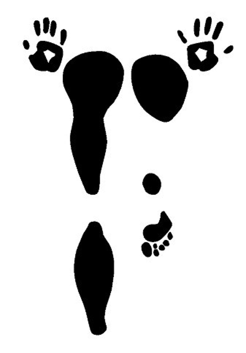 Body Art Outline Decal Sticker Tiktok Inspired - Etsy